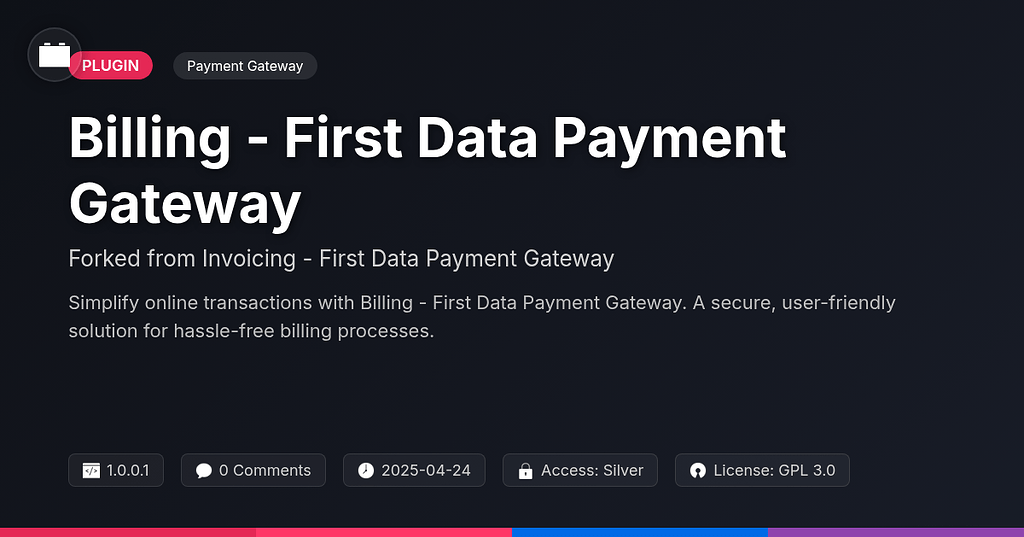 Billing - First Data Payment Gateway - Product Help - Festinger Vault ...